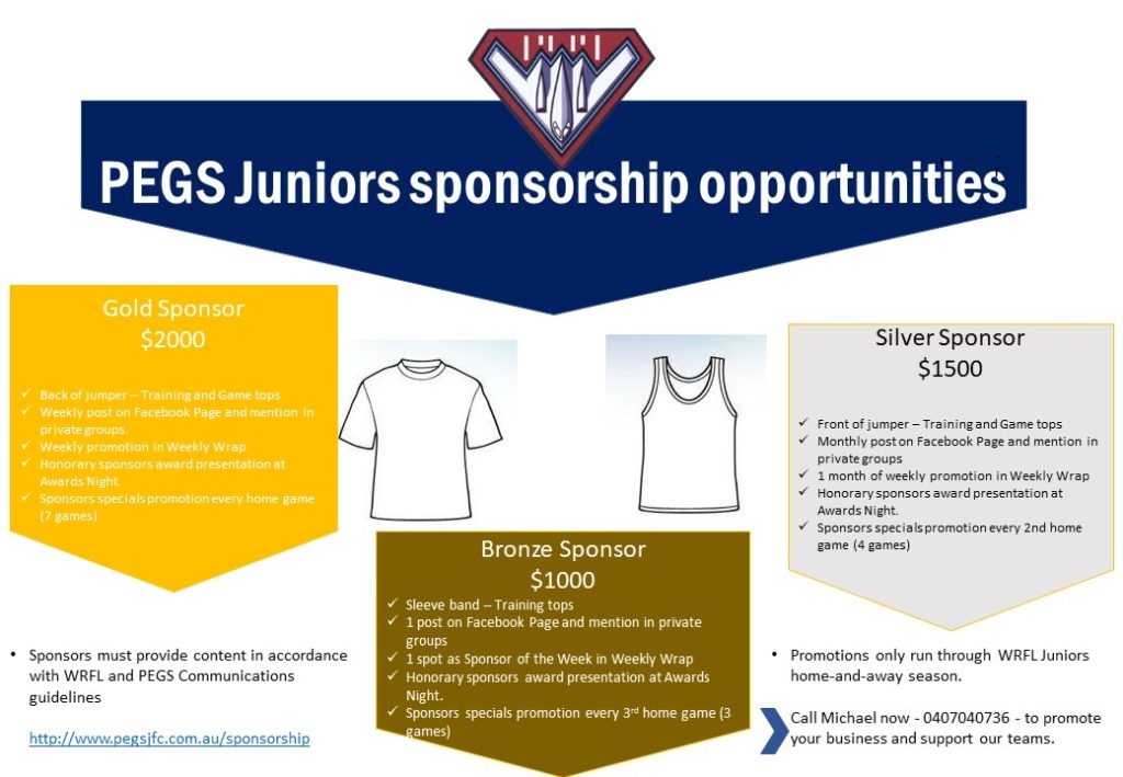 Sponsorship » PEGS Junior Football Club